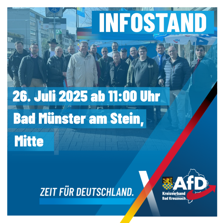 AfD VORLAGE INFOSTAND BTW 2025 | AfD Bad Kreuznach
